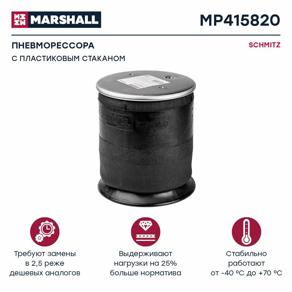 Пневморессора с пластиковым стаканом SCHMITZ