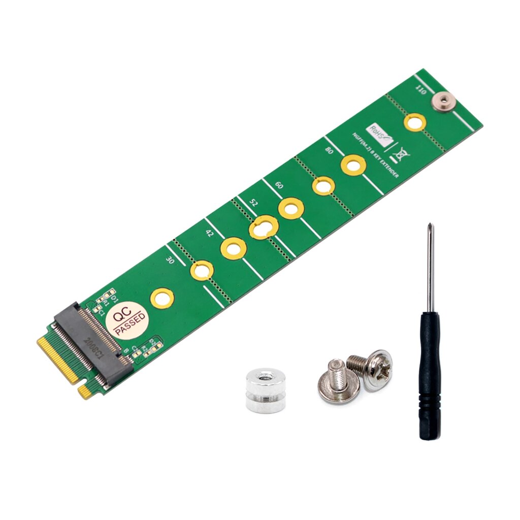 Адаптер для ключей M.2 NGFF B Key Adapter Converter Key B в карту преобразования ключей B для твердотельных накопителей M.2 SATA Поддерживает полноразмерные
