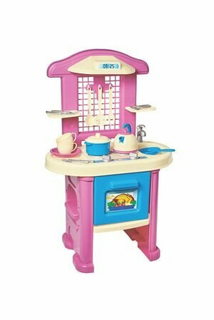 Игровой Набор Моя первая кухня ТехноК №4 (31*75*52см, с набором посуды, пластик, в коробке, от 3 лет) Т3039