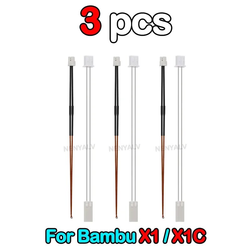 3шт. Керамический трубчатый картридж 24В для Bambu Lab X1/X1C