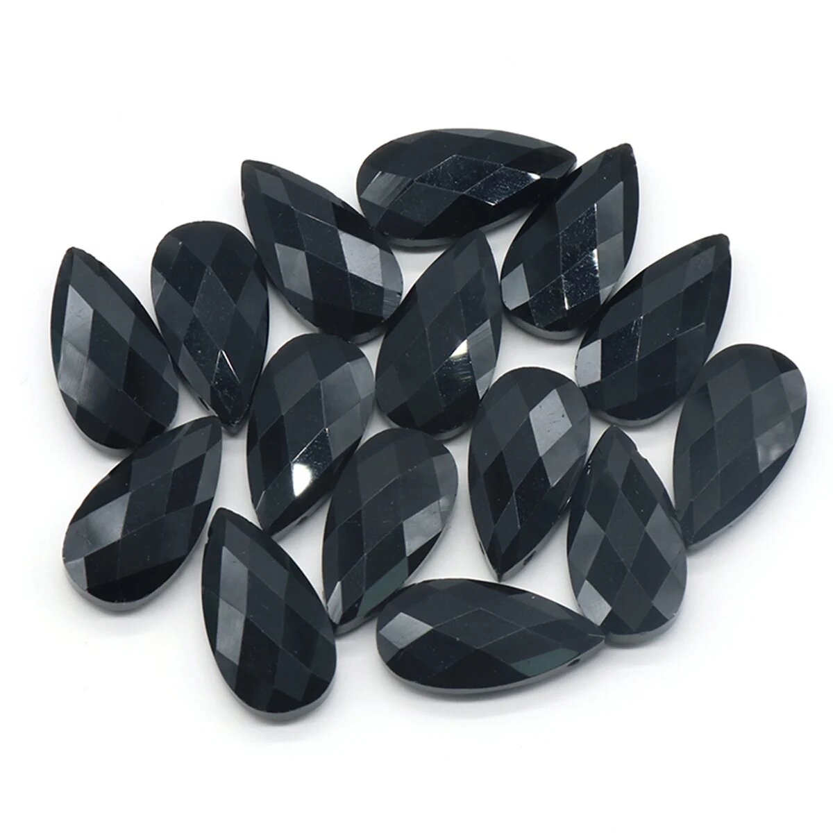 Подвеска из черного лабрадорита, 13x25 мм, Obsidian