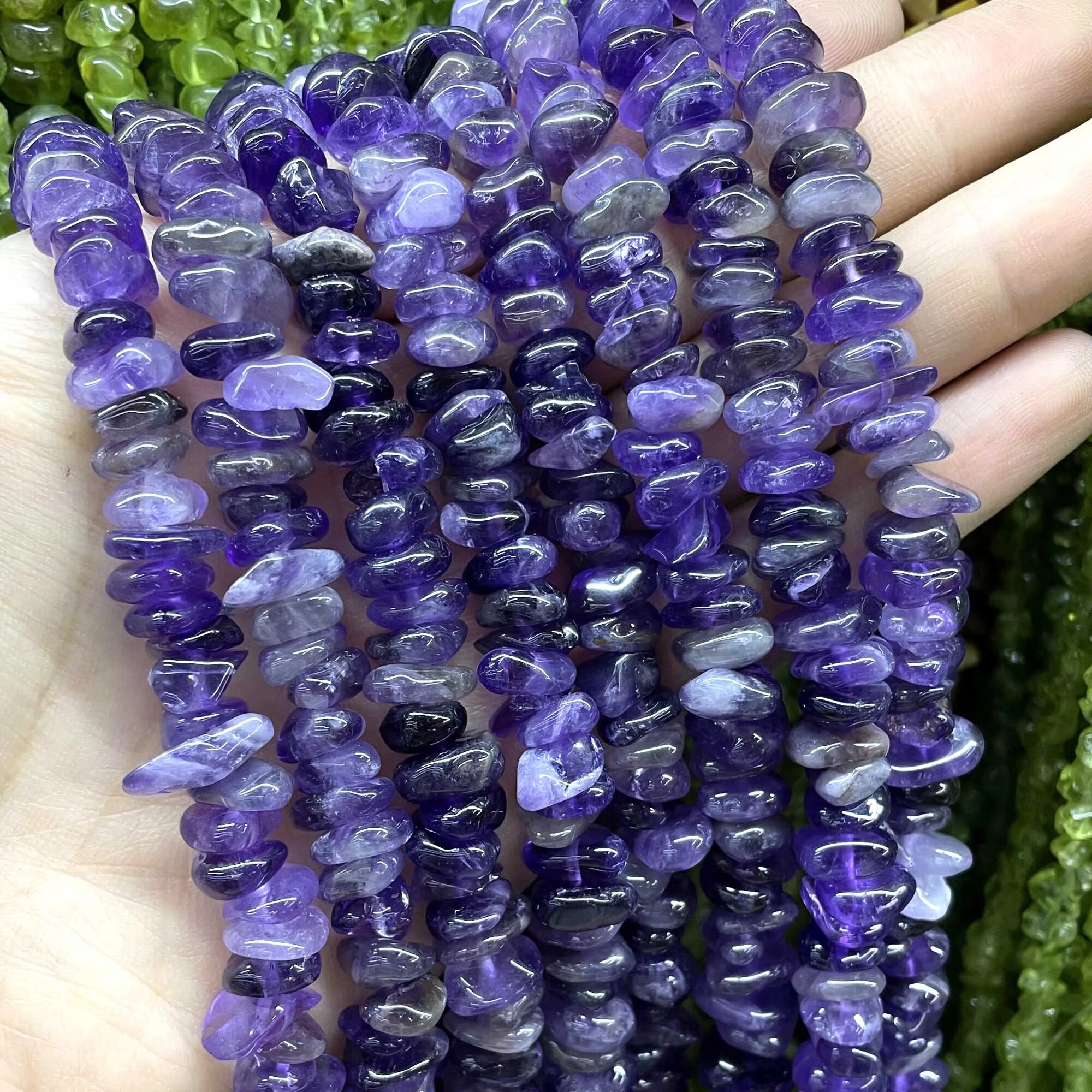 Натуральные камни яшма аметист лазурит бусины 8-12 мм для бижутерии