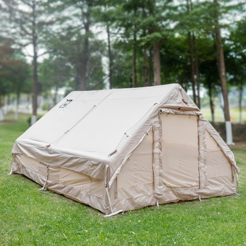 Палатка-дом CoolWalk CW-4060-12 м2, на надувном каркасе, 300х300х200см