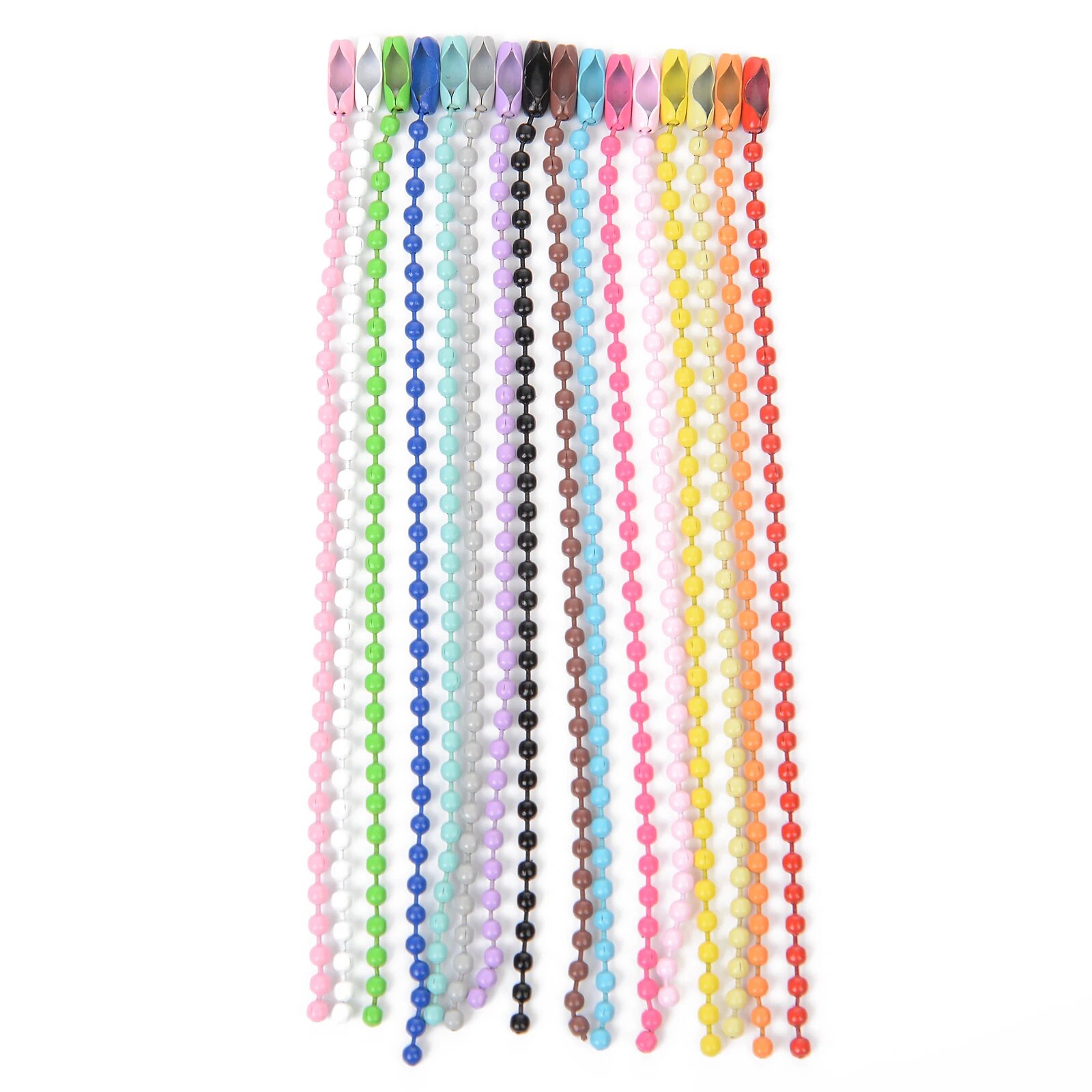 Металлические шариковые цепочки из бисера 20 шт. 12cmx2.4mm-20Pcs, Mixed Color