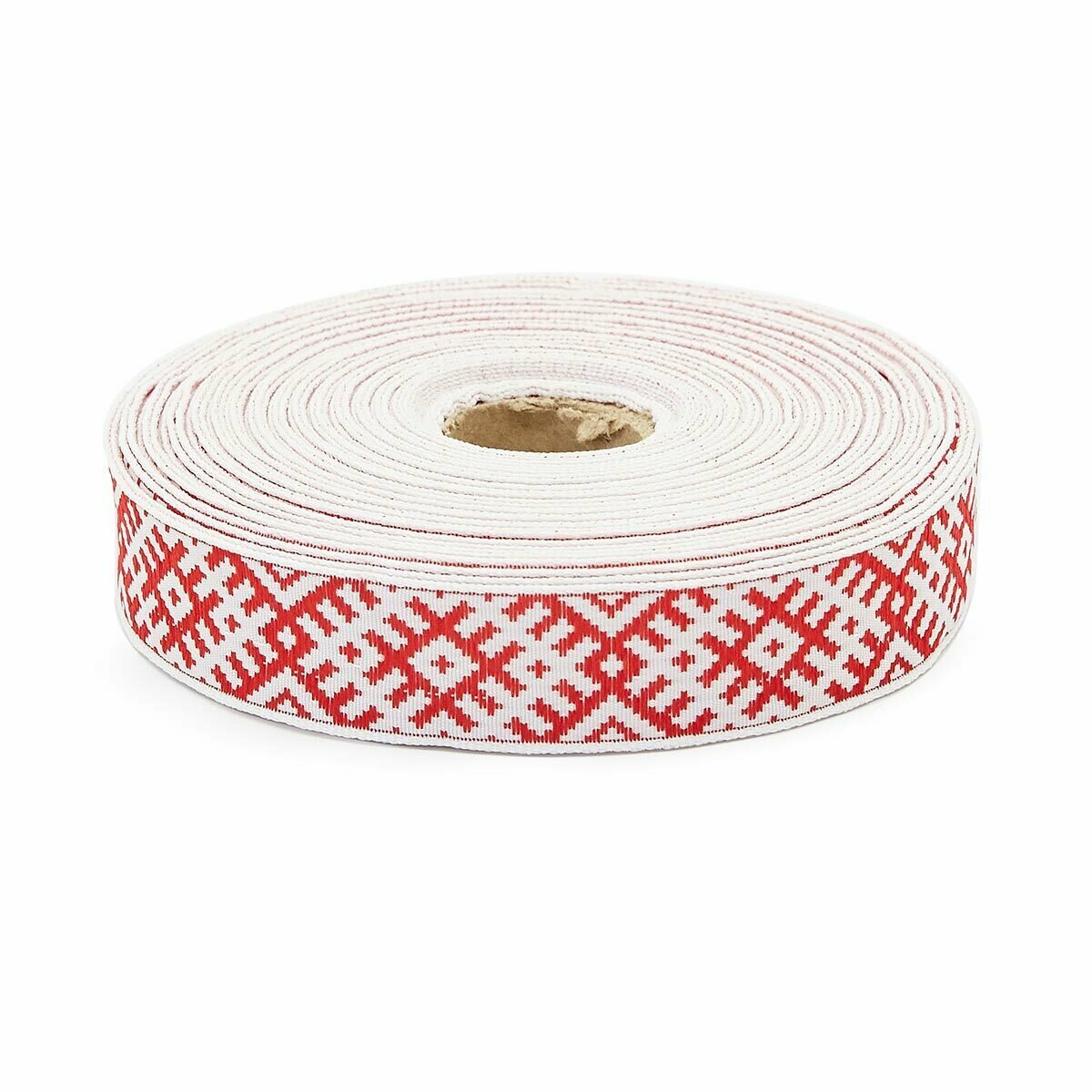 С3772Г17 Лента 'Славянский орнамент Оберег', рис.9700 24мм*25м (1 красный/белый)