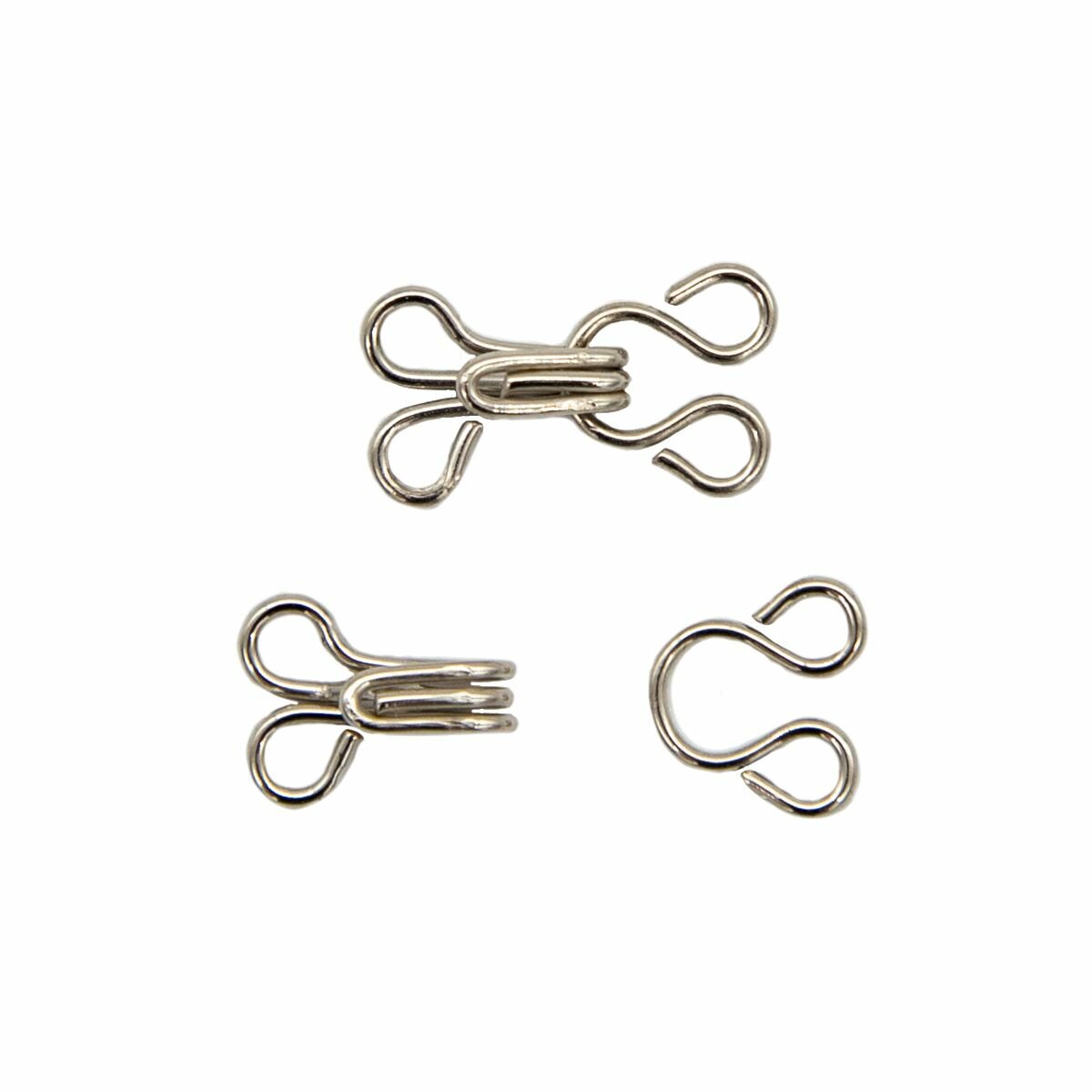 540001 Крючки и петли малые, никель, упак./14 компл, Hobby&Pro