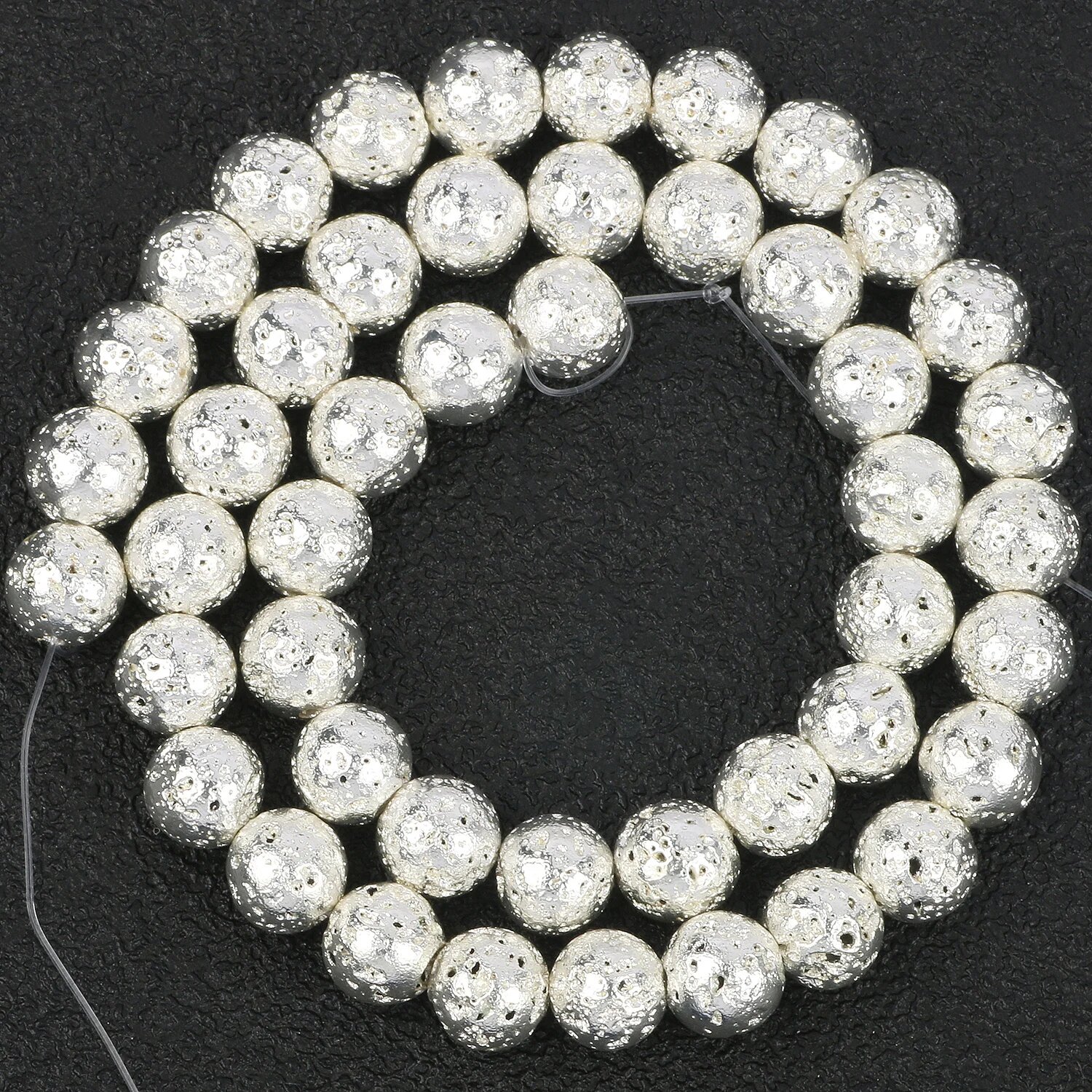 Бусины из гематита хilitata 91 шт Белый, 4mm (approx 91pcs), Rhodium Plated