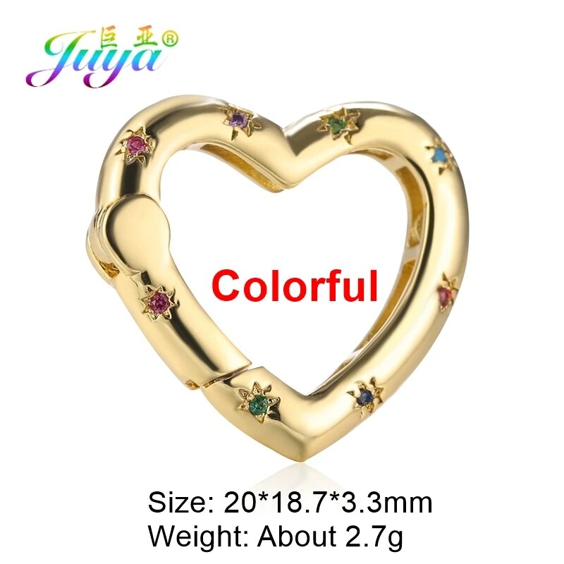 Juya Винтовые застежки для бижутерии Gold Colorful