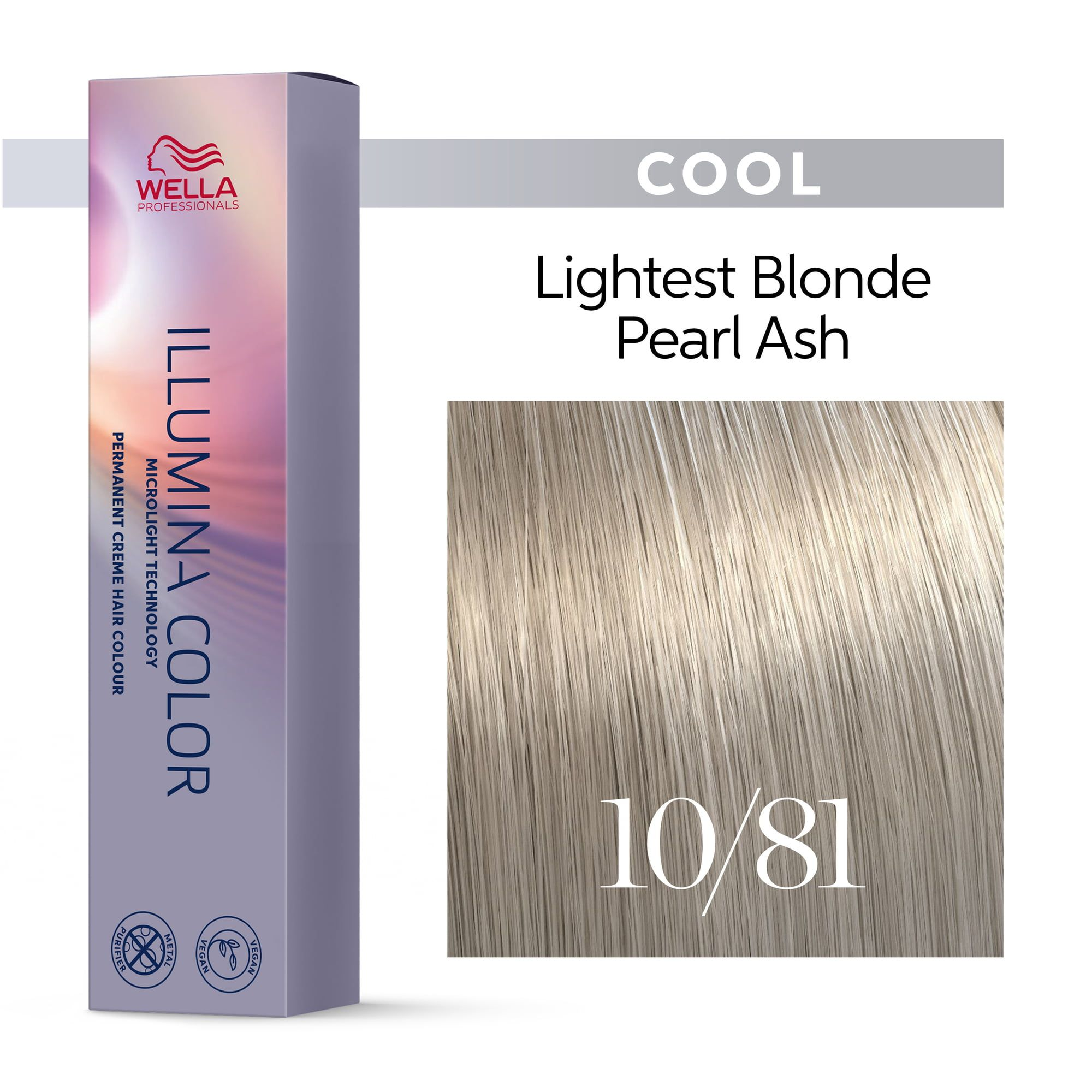 Wella Illumina Color 10/81 - Стойкая краска яркий блонд жемчужно-пепельный 60 мл