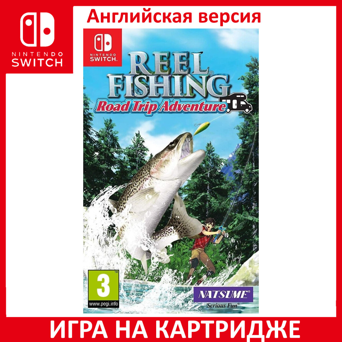Игра Reel Fishing: Road Trip Adventure Switch Английский язык Картридж на Nintendo Switch