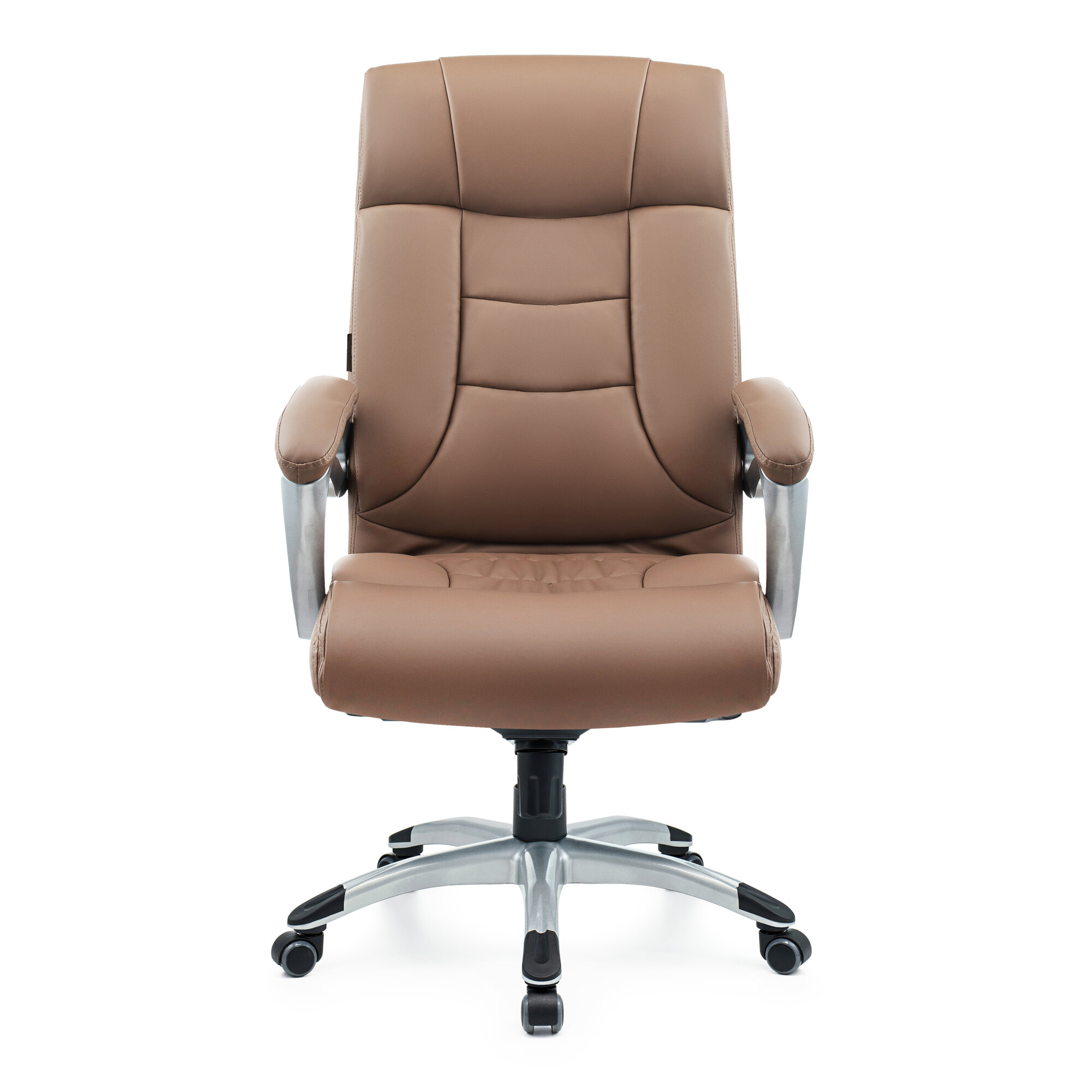 Кресло компьютерное 2108Н "George" Эко кожа, цвет коричневый, latte