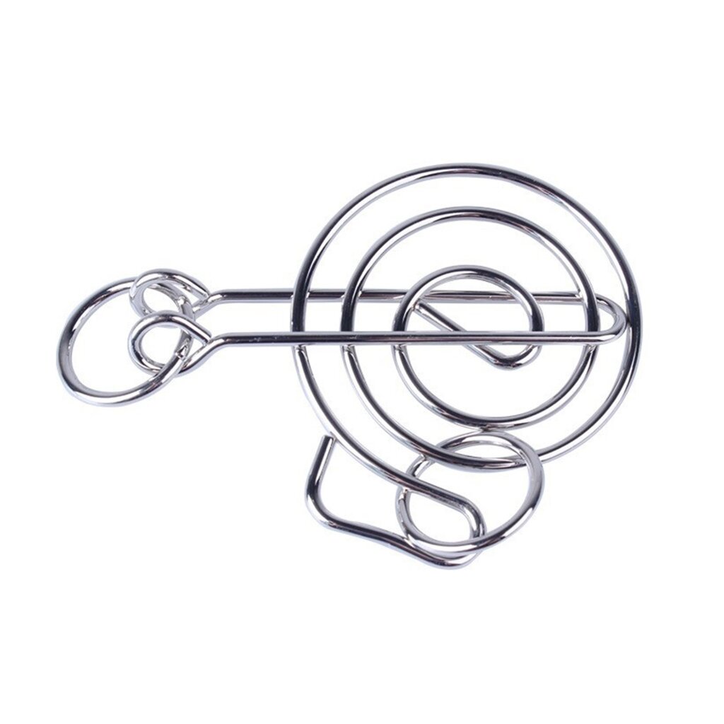 Сцепленные Металлические Кольца IQ Логическая Головоломка Непоседа Игрушка Разблокированные Ссылки Сенсорная Развивающая Игрушка Взрослые Дети Игра Для мозга