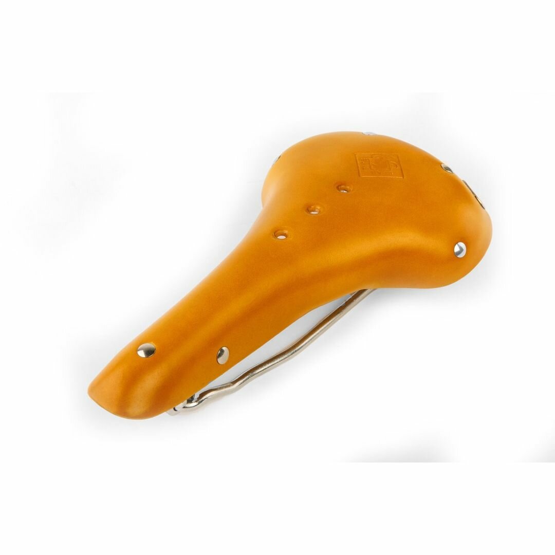 Седло Bear Bike OT-001, кожа (медовый)