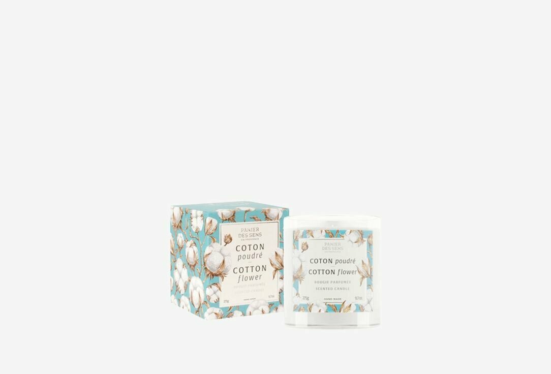 Свеча ароматическая PANIER DES SENS HOME Scented candle Cotton flower 275 г