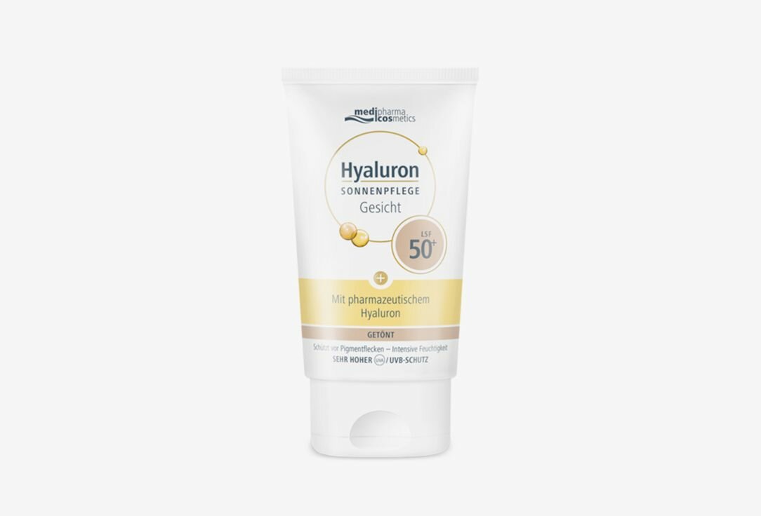 Солнцезащитный крем для лица SPF 50 MEDIPHARMA COSMETICS Hyaluron sunscreen for face 50 мл