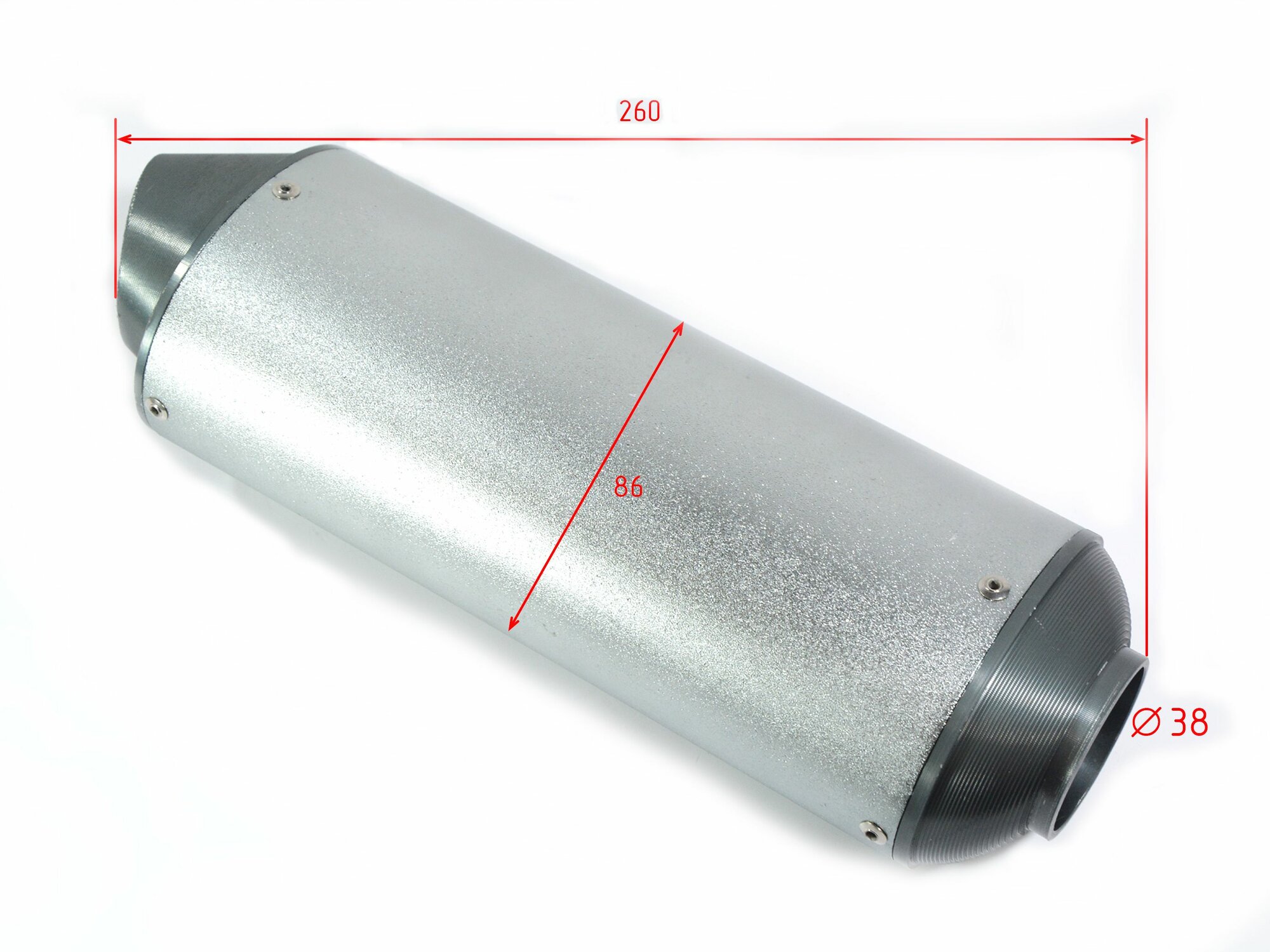 Глушитель кросс #3 на мотоцикл, питбайк, эндуро