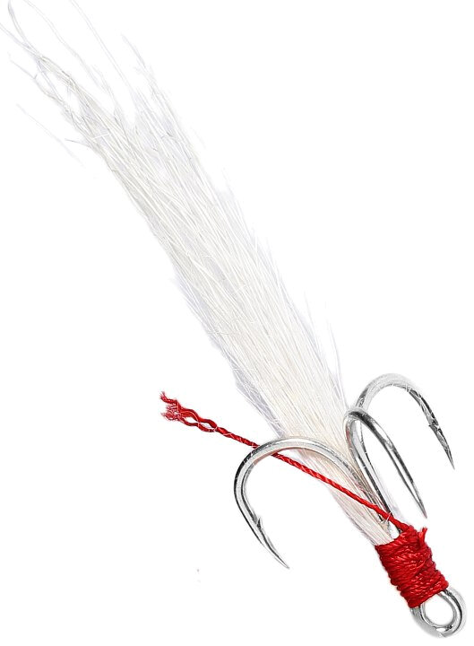 VMC Муха-уловка тройник белая козья окраска для ловли мелких насекомых с белым корпусом