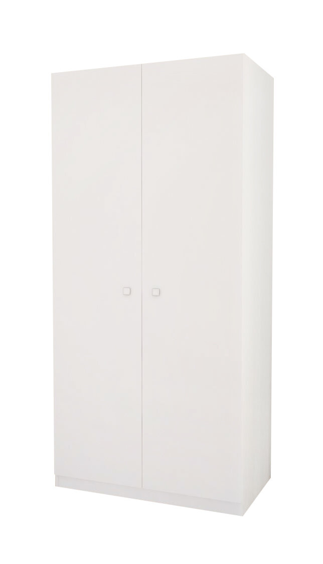 Шкаф двухсекционный Polini kids Simple с 1 ящиком, белый 1302.9