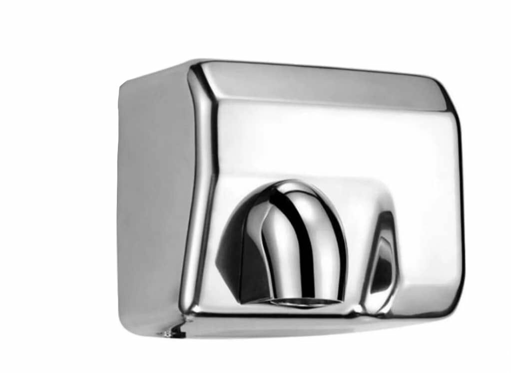 Электрическая сушилка для рук металл полированный