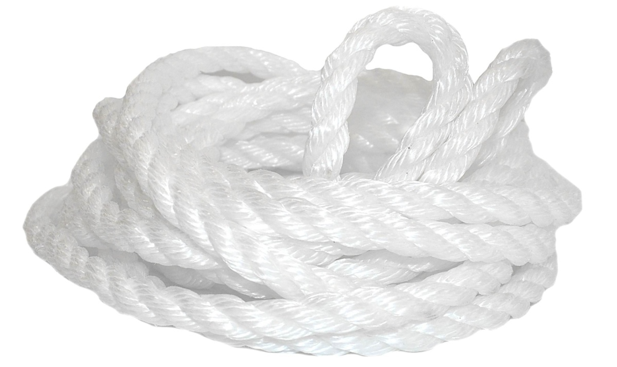 Трос буксировочный канатный полипропиленовый 20 тонн 10 метров D24мм Петля-Скоба М16