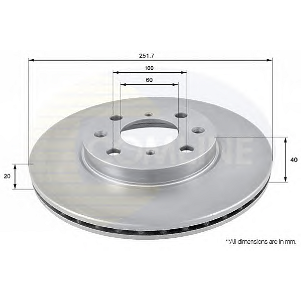 COMLINE ADC0922V (4702841 / 5531162J00 / 5531162J00000) диск торм suz Swift (Свифт) 1.3dt 05-10 ga, gl, glx s пер (с