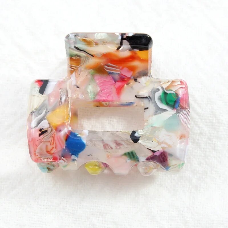 Bgffuy леопардовые корейские ацетатные полые красочные мини-когти для волос заколки для волос в виде краба для детей, заколки для девочек, аксессуары для волос, заколки