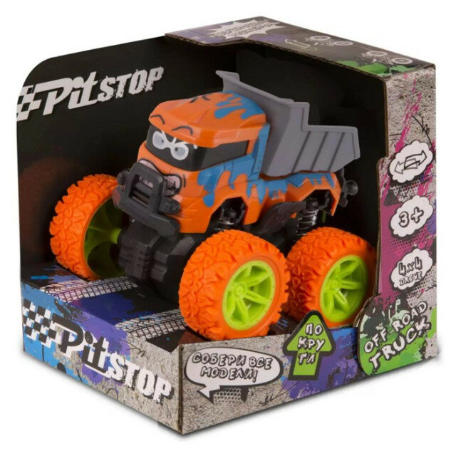 Pit Stop инерционная машинка для детей - надёжная и быстрая автомобильная игрушка для игр