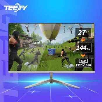 Teefy 27" Монитор 144 гц игровой плоский без рамки full hd, белый