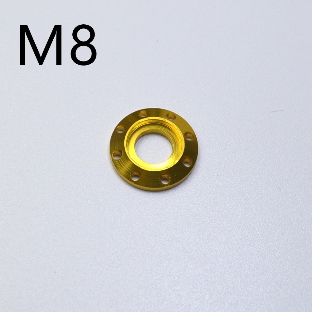 M8 M6 Прокладка винта мотоцикла, крышка винта, полый винт, фланцевая прокладка, M8-golden