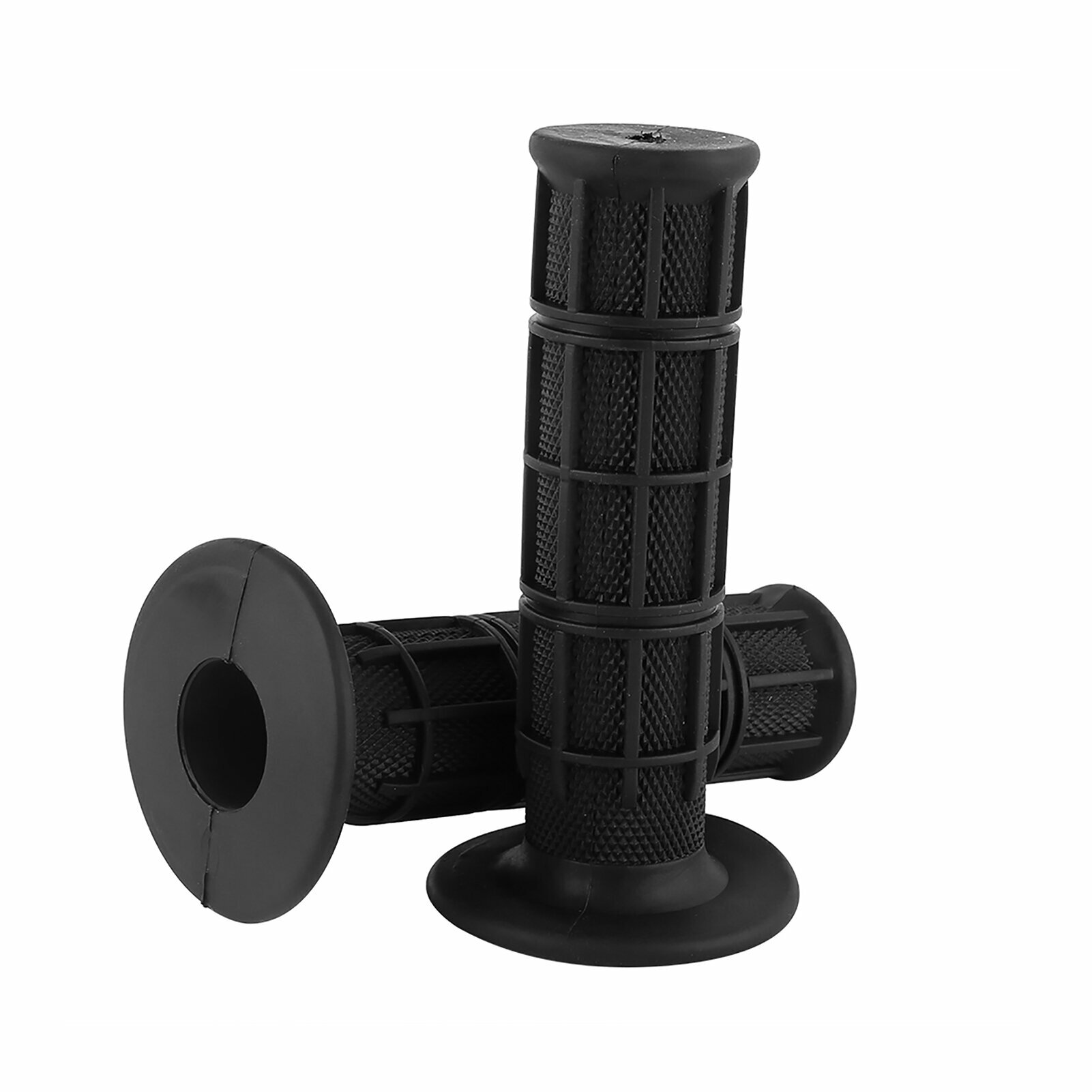 1 пара силиконовых грипс 22/25mm для мотоцикла, черные