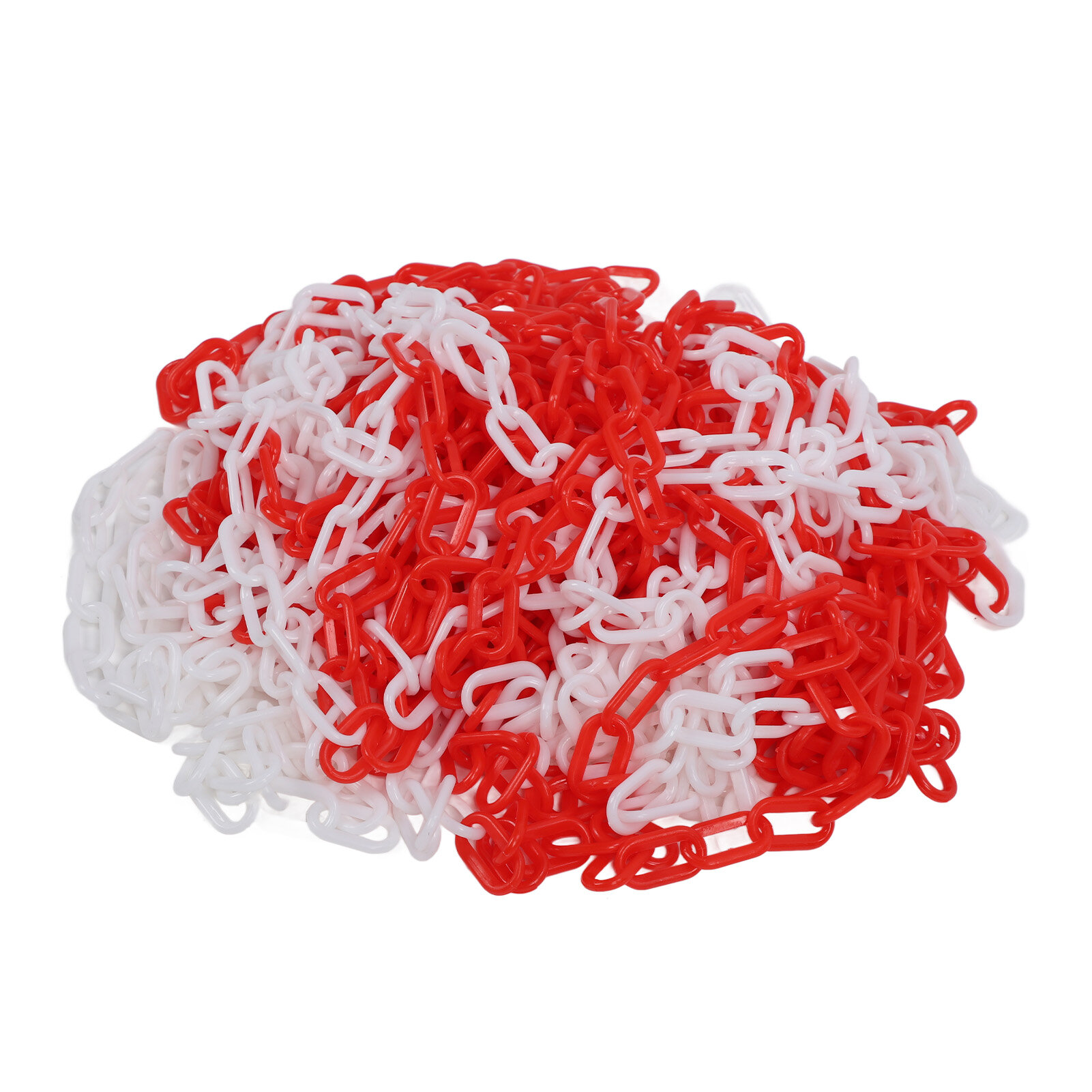 Дорожные цепи, диаметр 6 мм, ABS, длина 25 м, защитные барьеры, звенья для садов, парковок, контроль дороги, красный и белый