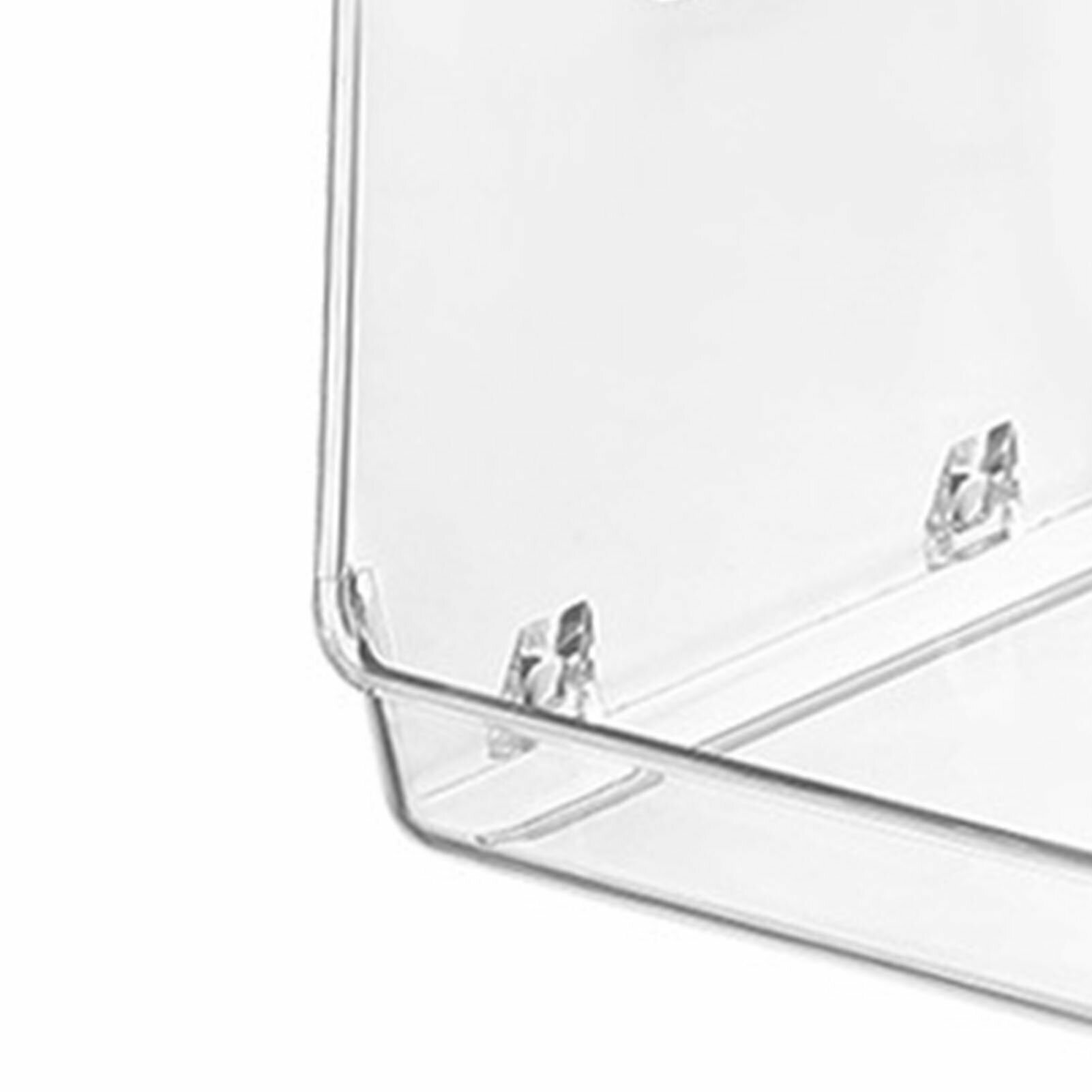 Настольный органайзер для хранения акриловый прозрачный штабелируемый настольный контейнер для хранения косметики, канцелярских принадлежностей, косметики, закусок, спальни, ванной комнаты