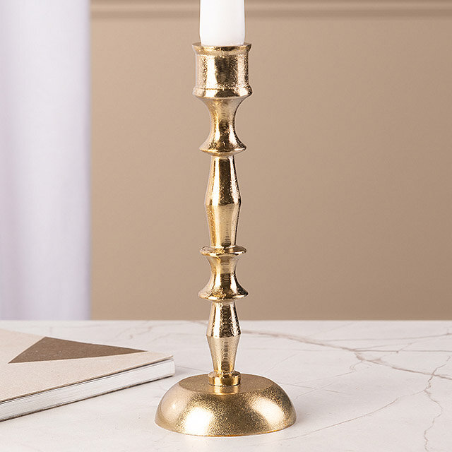 Металлический подсвечник на 1 свечу Aureo Chezano, 20 см, Koopman, A16000220-2