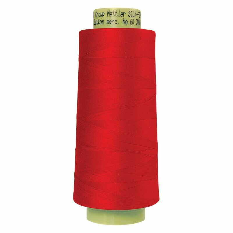 Нить для машинного квилтинга METTLER "Silk Finish", Cotton 60, 2743 м, цвет 0504, Country Red