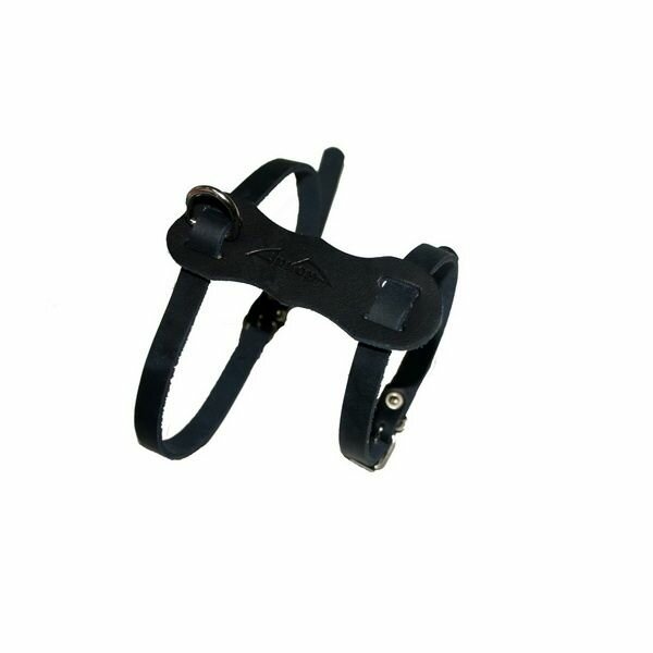 Шлейка Аркон кожаная, люкс, цвет черный,