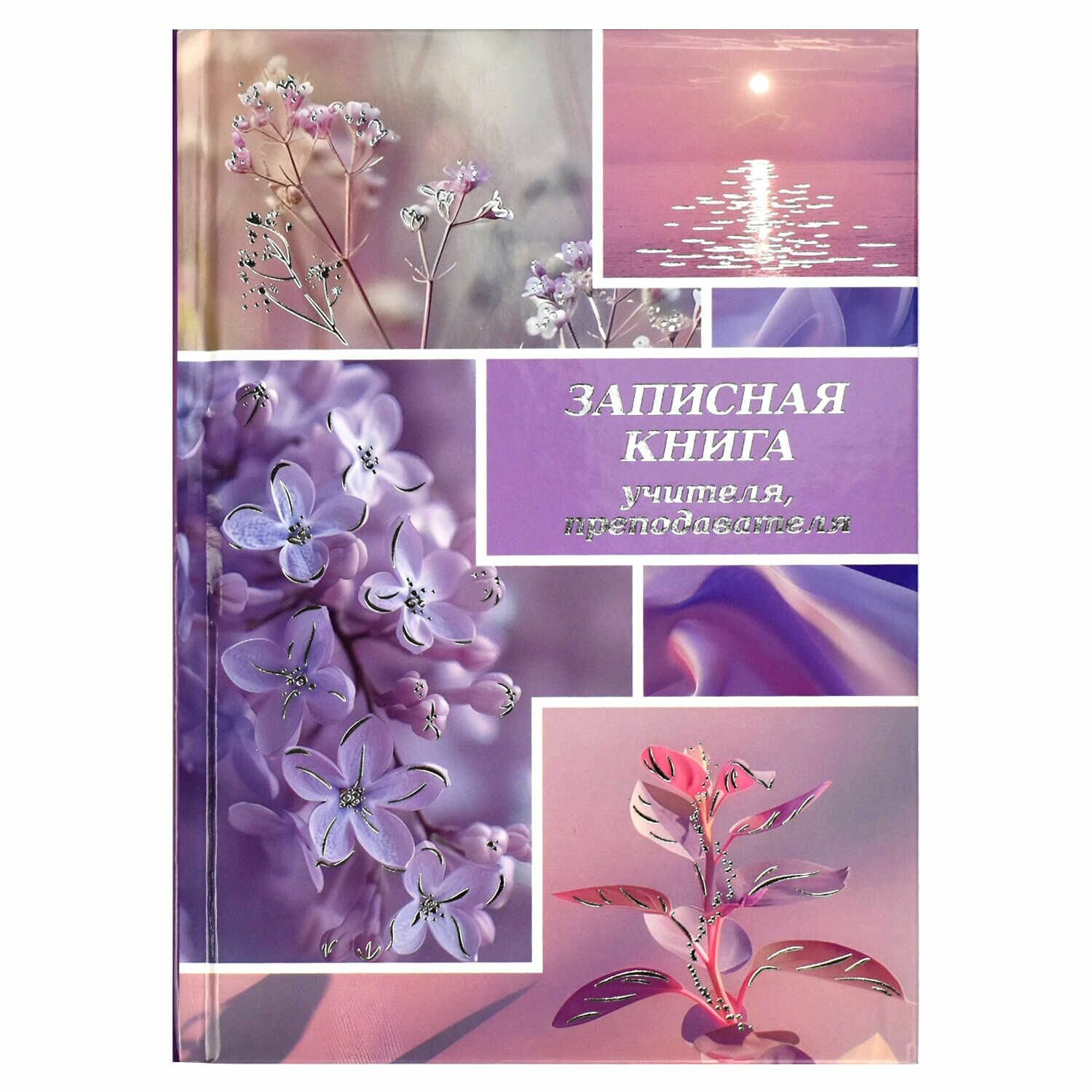 Записная книжка учителя Феникс преподавателя А5 192 страницы, "Сиреневый Микс" (69233)