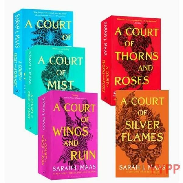 Набор книг A Court of Thorns and Roses в мягкой обложке, 5шт Maas Sarah J