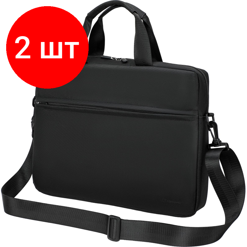 Комплект 2 штук, Сумка для ноутбука Lamark L215 Black 15.6