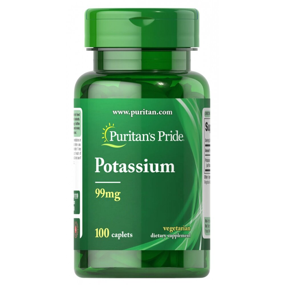 Puritan’s Pride Potassium, 100 таблеток