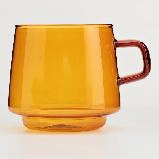 Кружка Kimberly из цветного стекла (янтарная), 350 мл. (9417510)