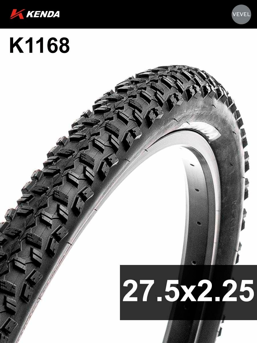 Покрышка велосипедная KENDA K1168 27,5x2,25 (57-584), грязевой протектор