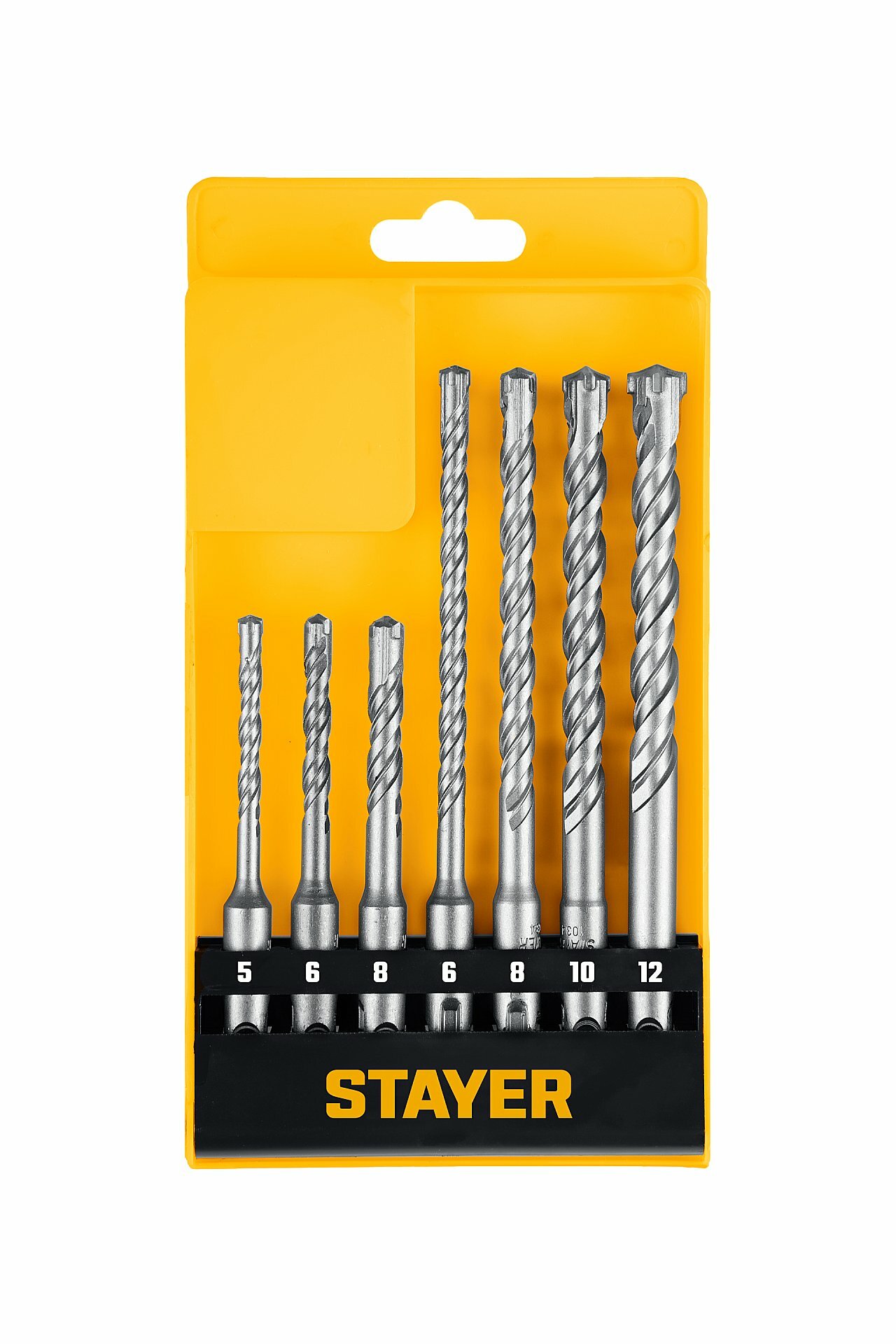 Набор буров STAYER HERCULES-4X, 7 шт, SDS-plus