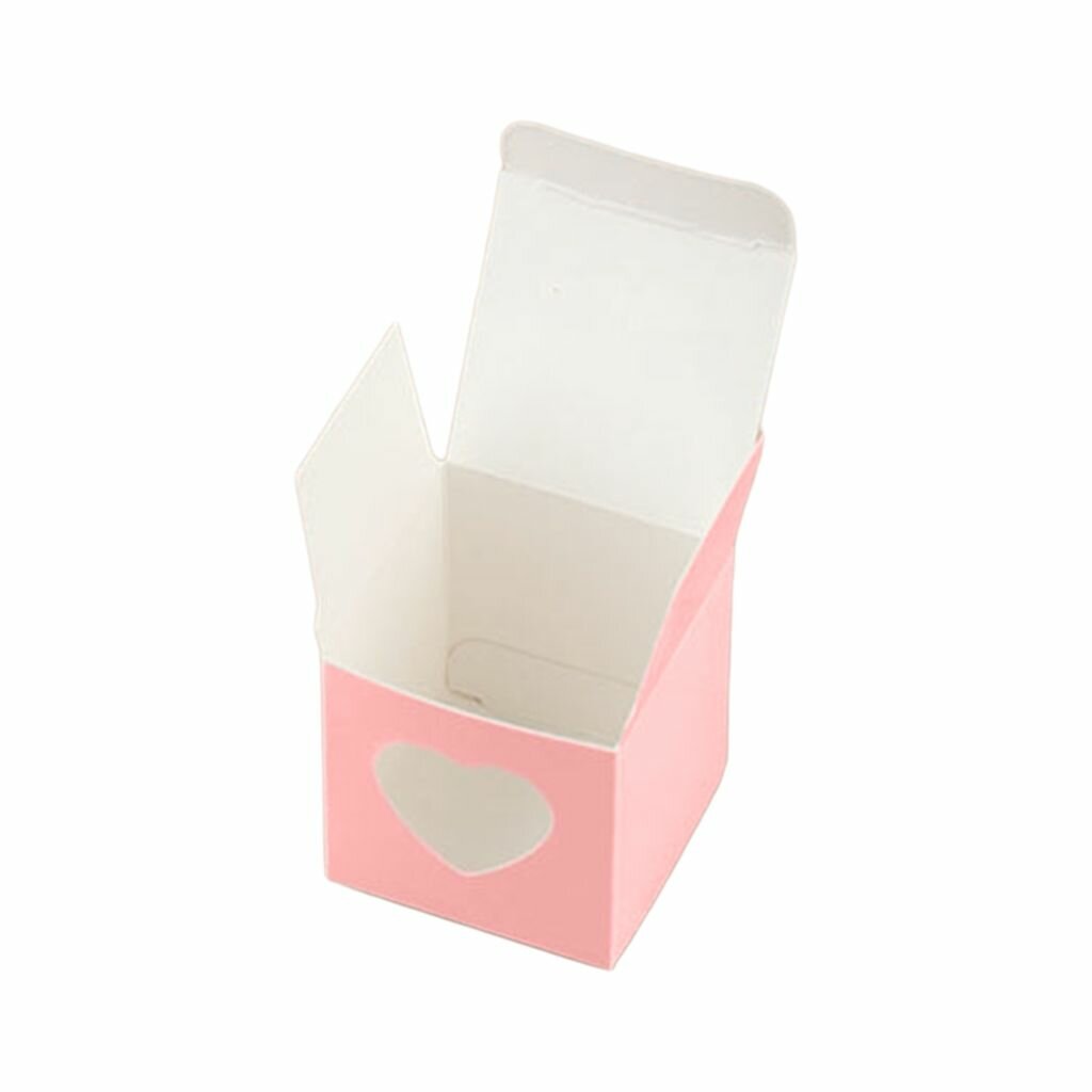 Рождественская подарочная коробка в форме сердца элегантная бумага для вечеринок, Розовый