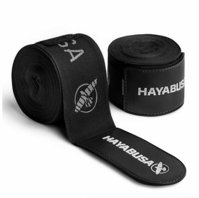 Hayabusa, Deluxe Hand Wraps, Бинты боксерские, черный цвет