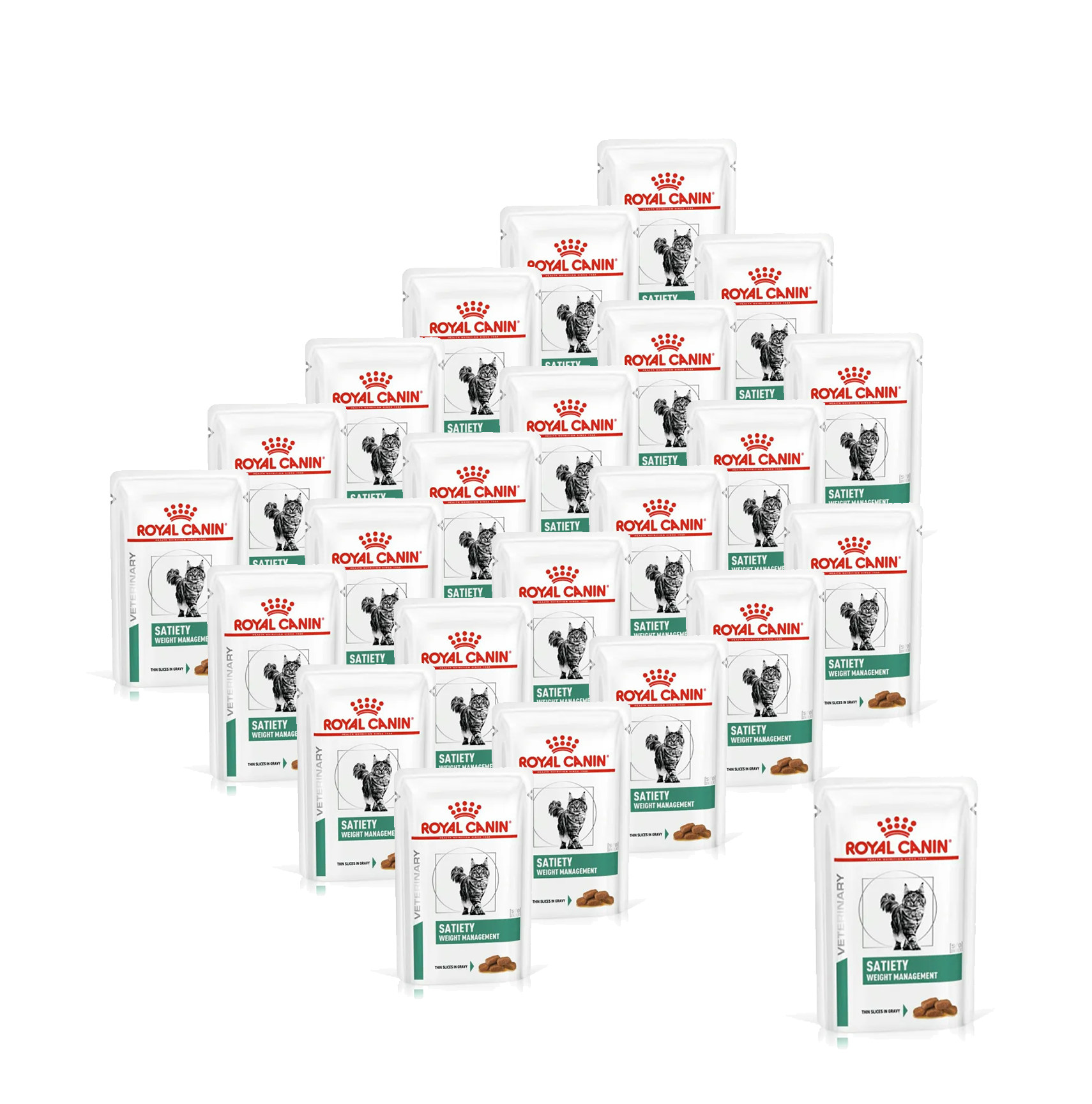 Royal Canin Satiety Weight Management для взрослых кошек, рекомендуемый для снижения веса кусочки в соусе, 85г x 24 шт.