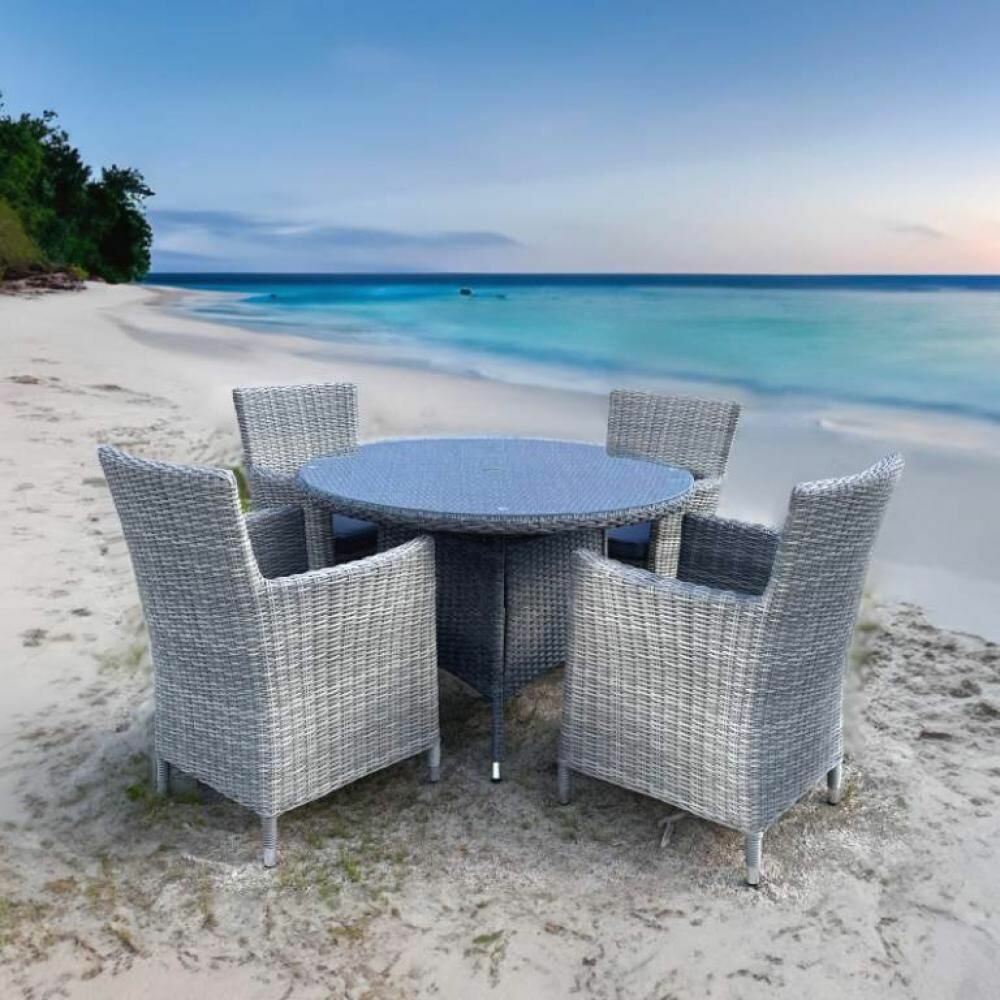 Комплект мебели 4+1AM-395C/T395 Grey 4Pcs (Afina Garden)