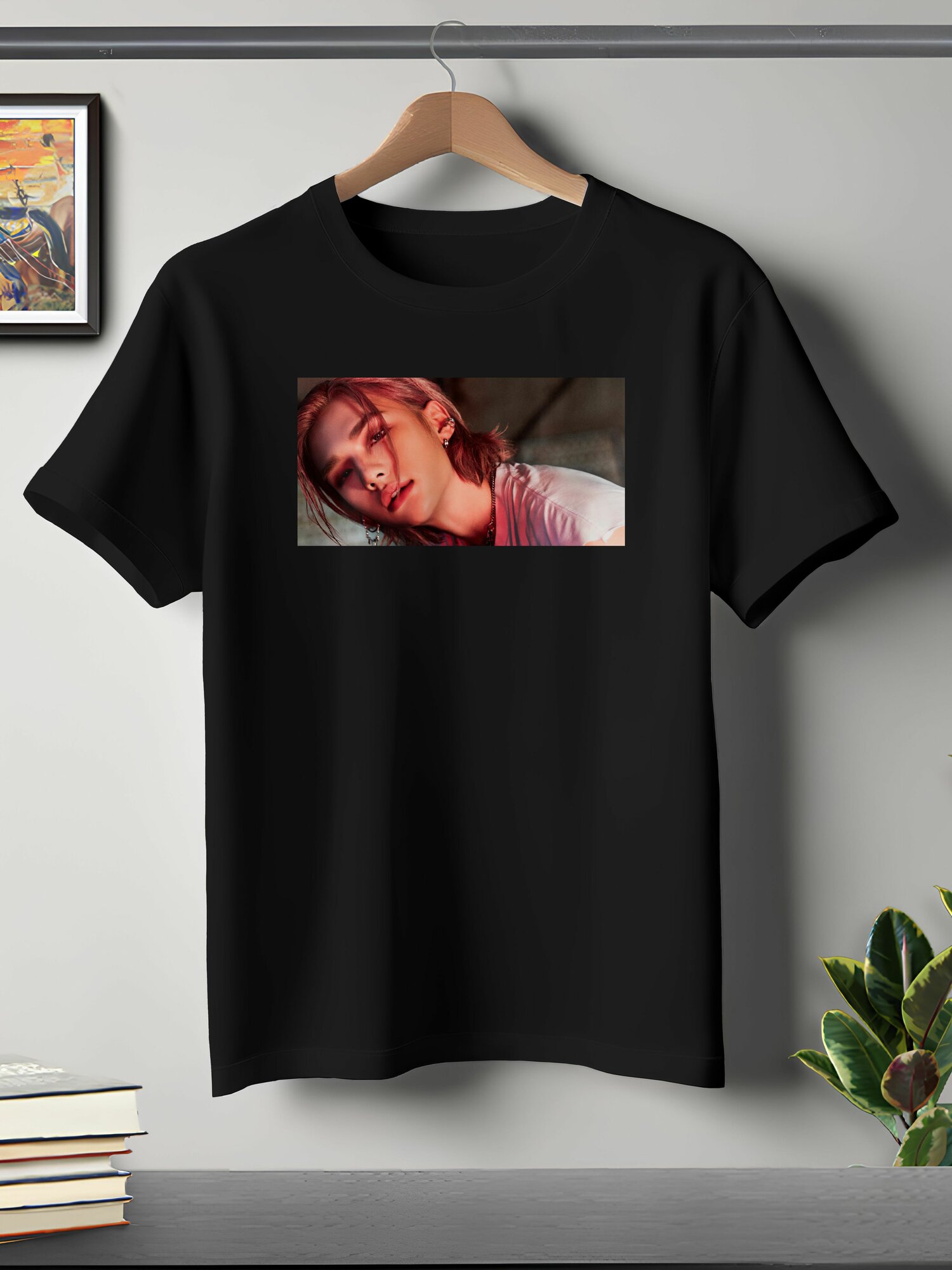 Футболка  Детская ONEQ 122 (7-8) размер с принтом Stray Kids, черная