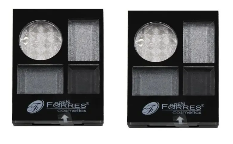Farres cosmetic Тени для век 1011 B, четырехцветные, перламутровые № 5 - 2 шт