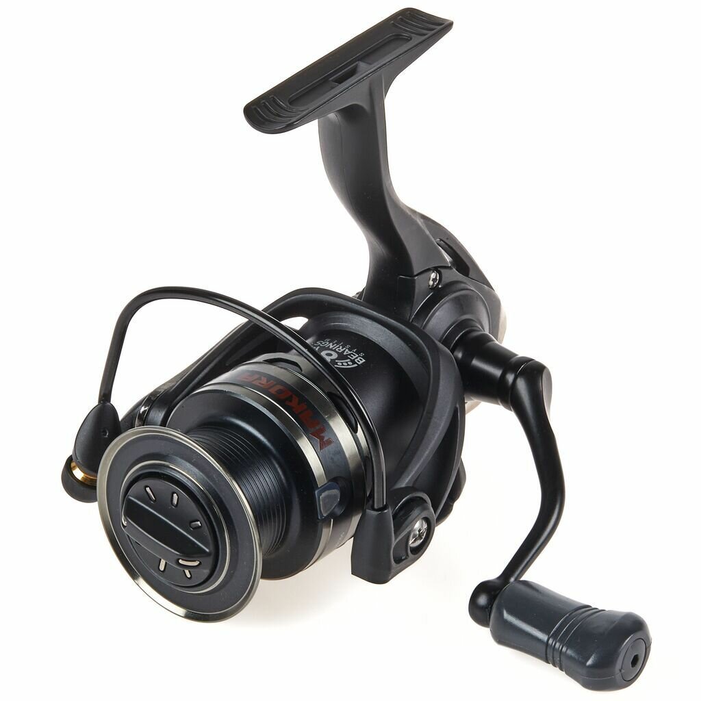 Катушка для рыбалки безынерционная LJ Makora BP SPIN 8 3000FD для поплавочной удочки карповая инерционная для фидера с байтранером,7ш. п.+1р. п.