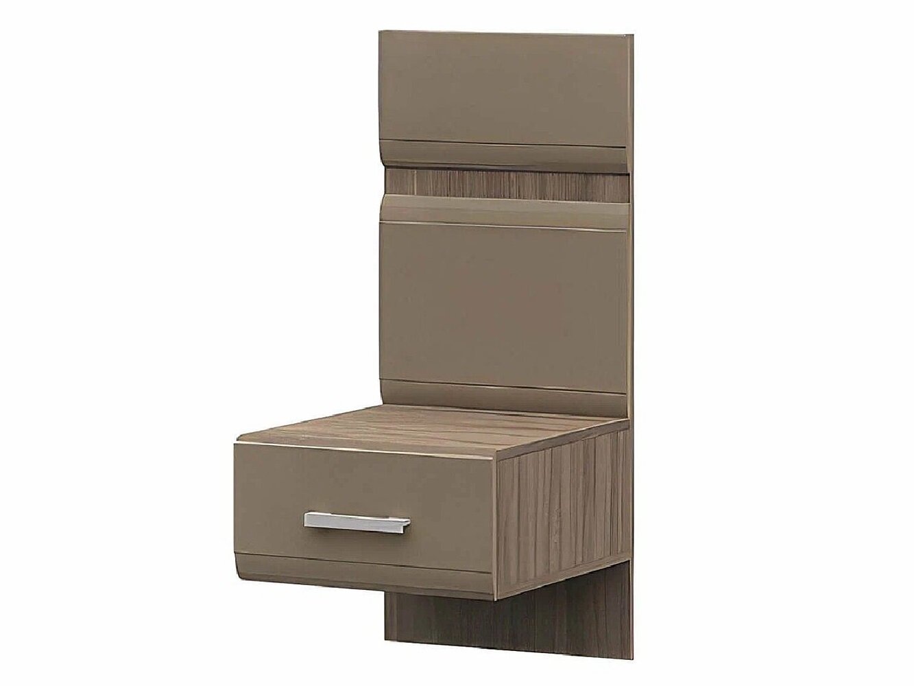 Тумба прикроватная Вегас 40х90х46 см, цвет шимо темный/кофе с молоком